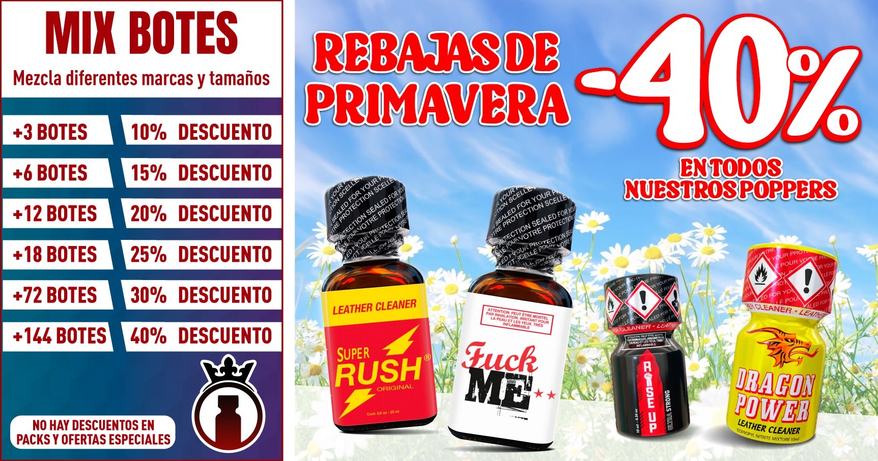 Poppers España - Comprar Botes de Popper Online
