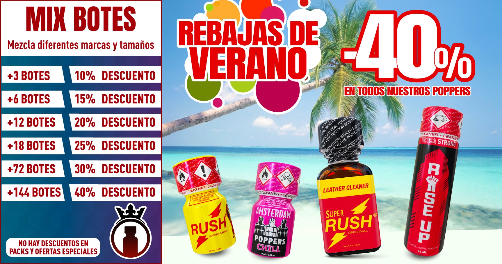 Poppers España - Comprar Botes de Popper Online